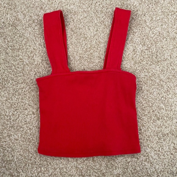 Urban Outfitters | Tops | Urban Outfitters Red Crop Tank Top | Poshmark